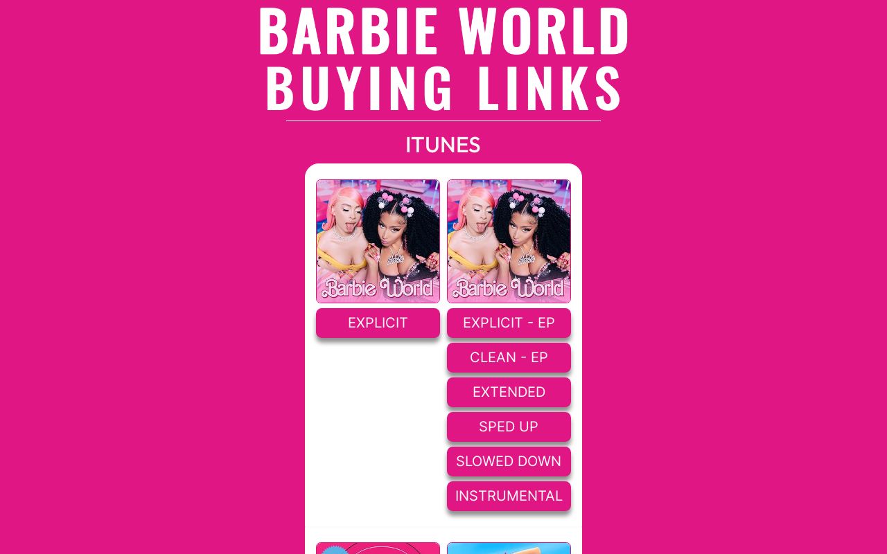 BARBIE WORLD BUYING LINK
